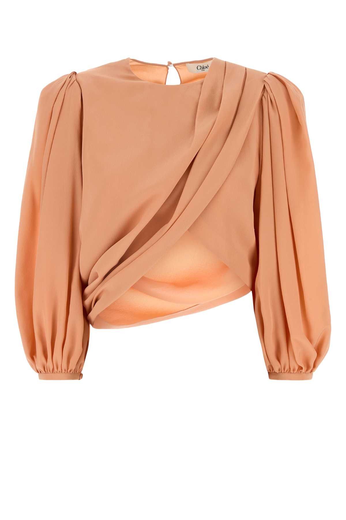 Chloe Salmon Crepe Top | Grailed