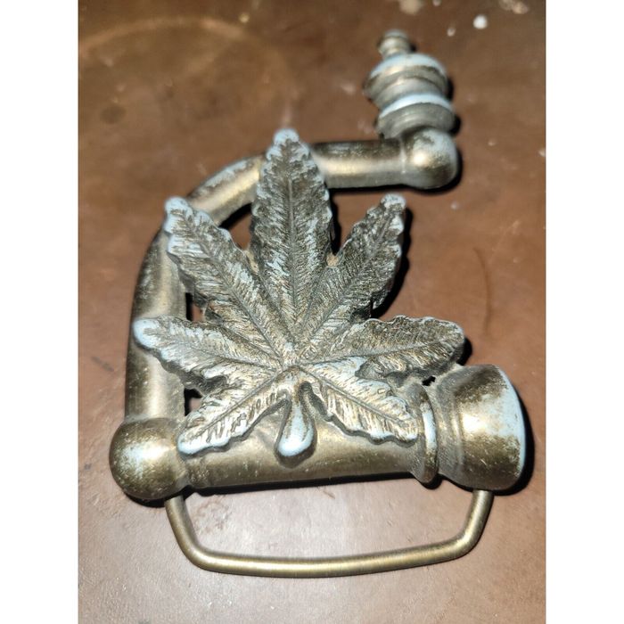 Other Marijuana (Cannabis) Weed Leaf Belt Buckle 2.25” X4” Vintag | Grailed