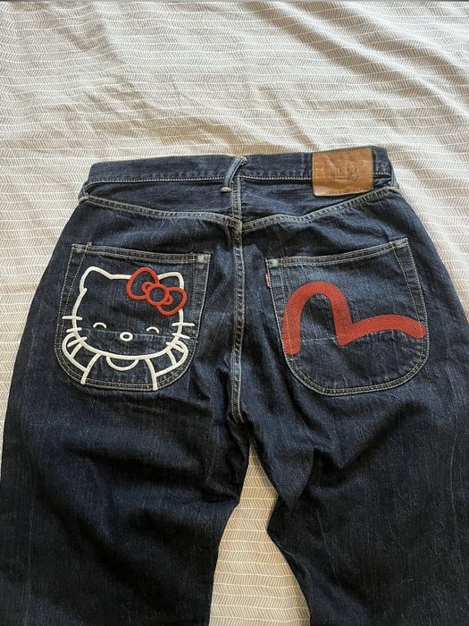Evisu Evisu hello kitty jeans | Grailed