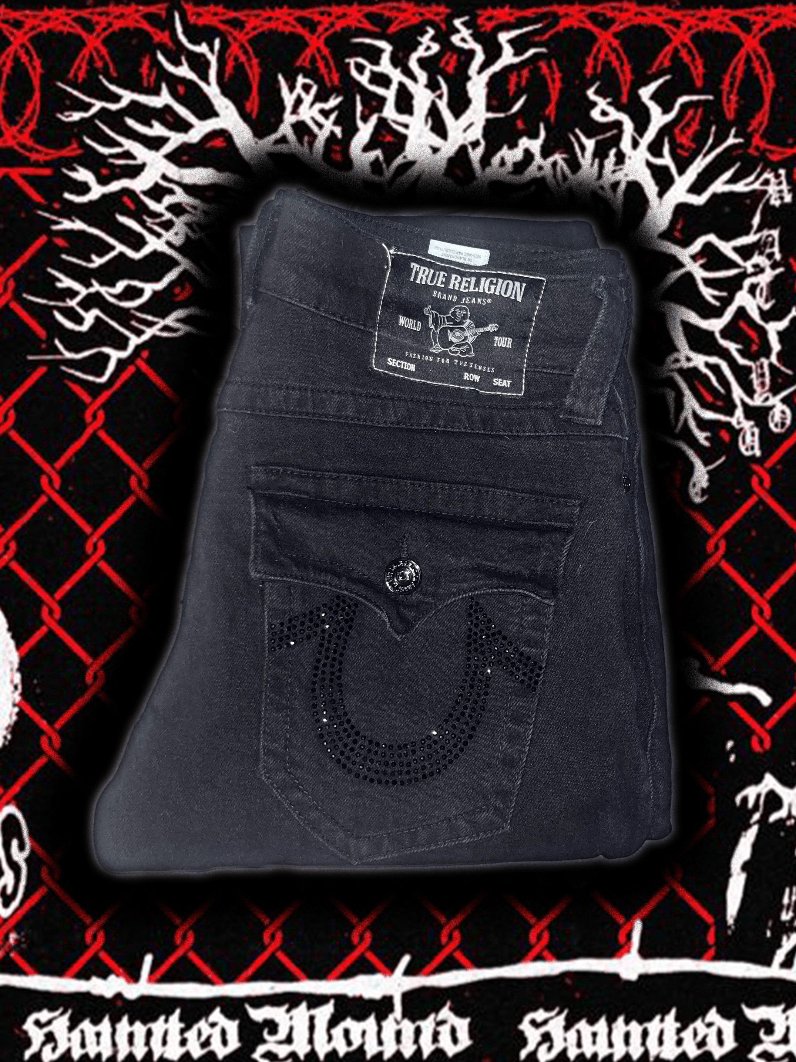 True Religion TRUE RELIGION CRYSTAL LOGO STRAIGHT RICKY 30 - 34 JEANS ...
