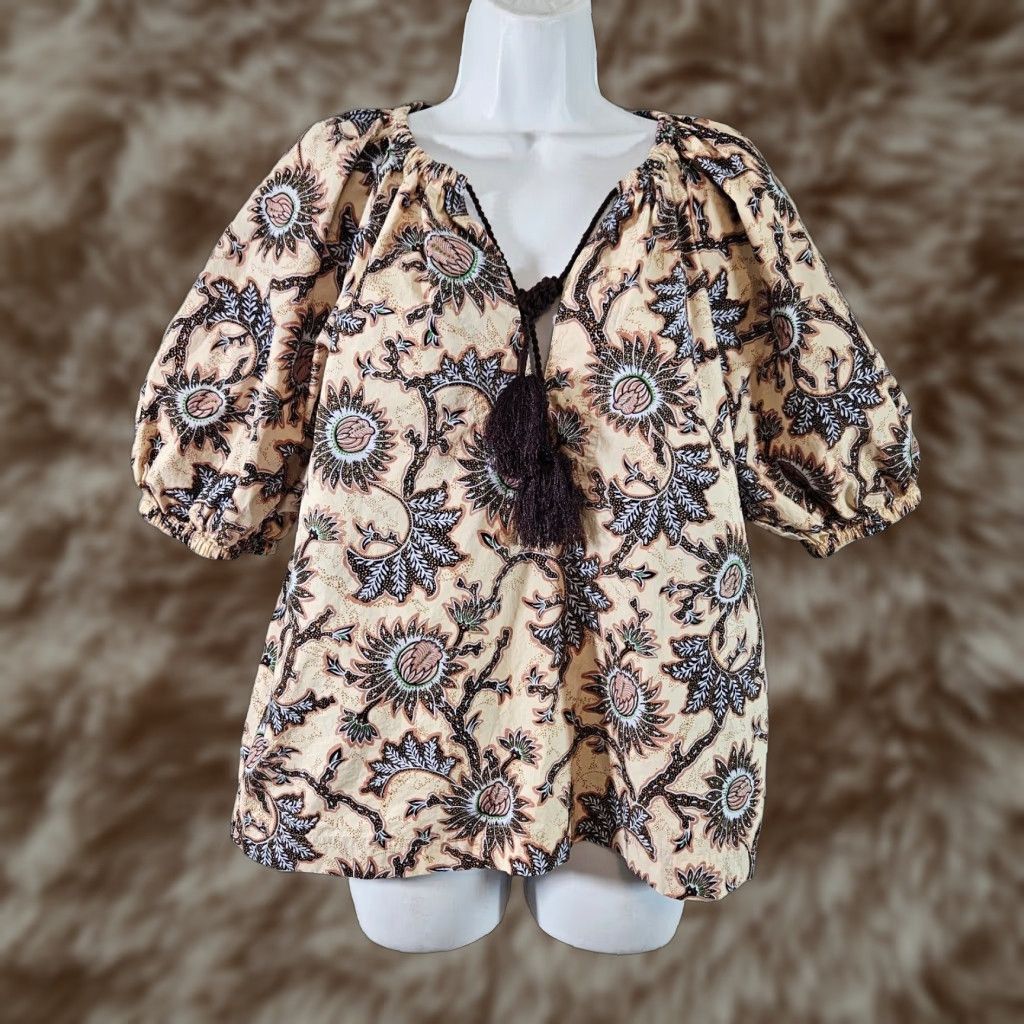 Vintage ALC Women Puff Sleeve Top Extra Large XL | Grailed