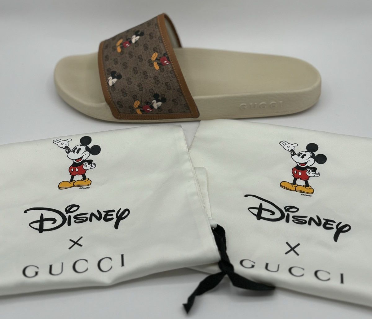 Disney × Gucci Gucci x Disney GG Mickey Slides | Grailed