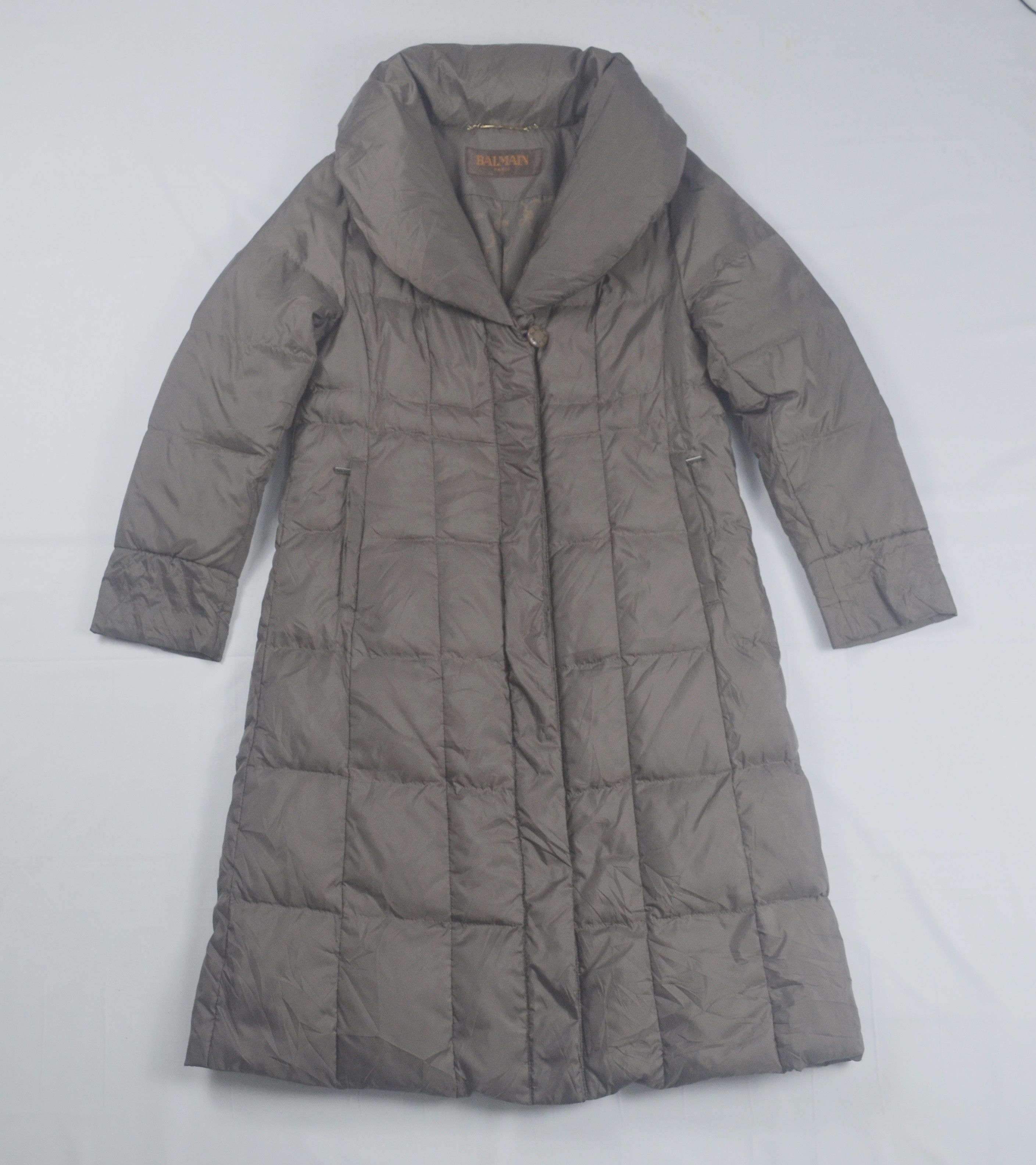 Balmain × Winter Session Balmain Paris Pillow Neck Long Puffer Jacket ...