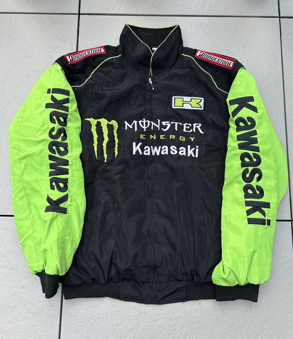 Vintage Kawasaki Monster energy jacket racing vintage | Grailed