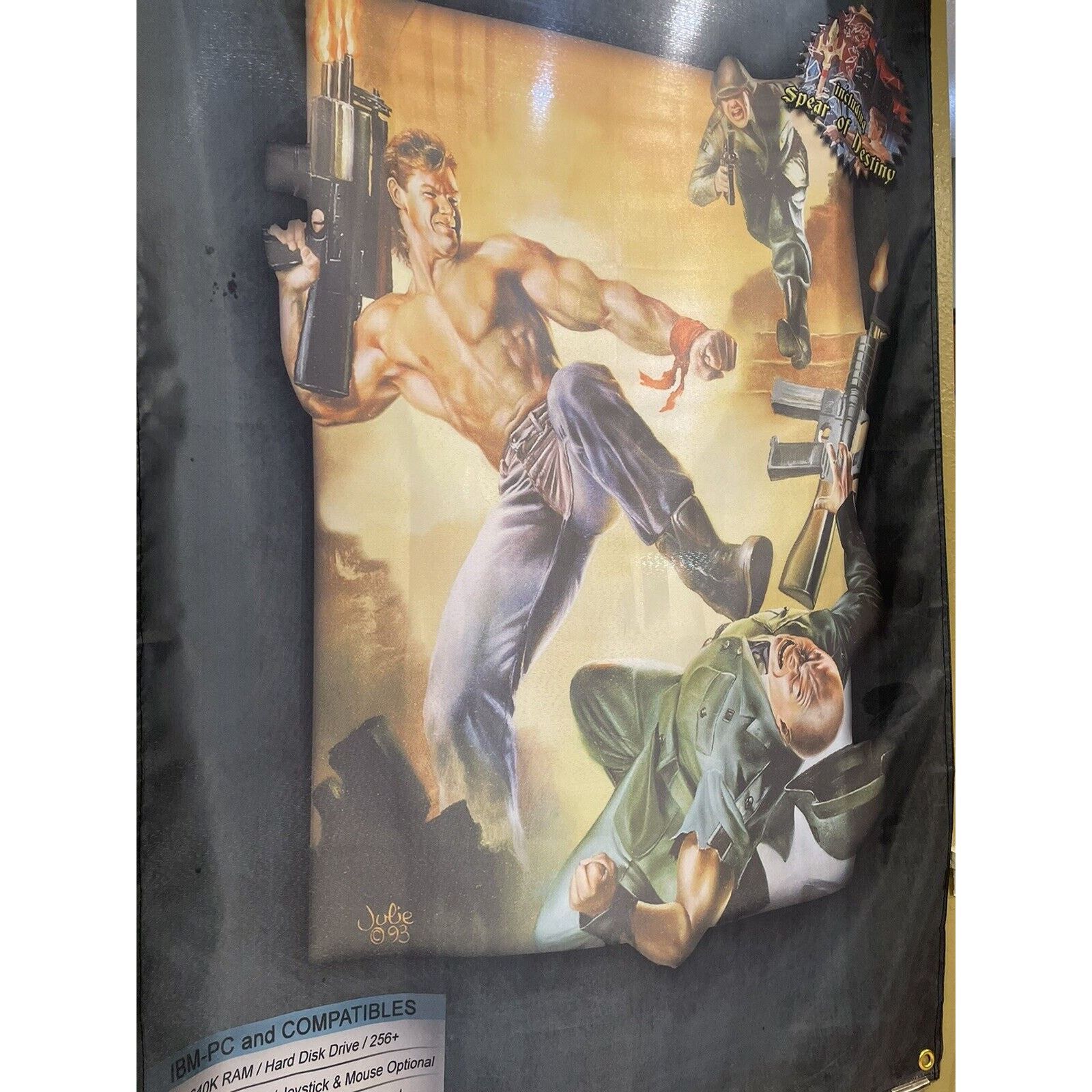 Other Wolfenstein 3D 5ft Flag PC 1990 id Software Banner Poster | Grailed