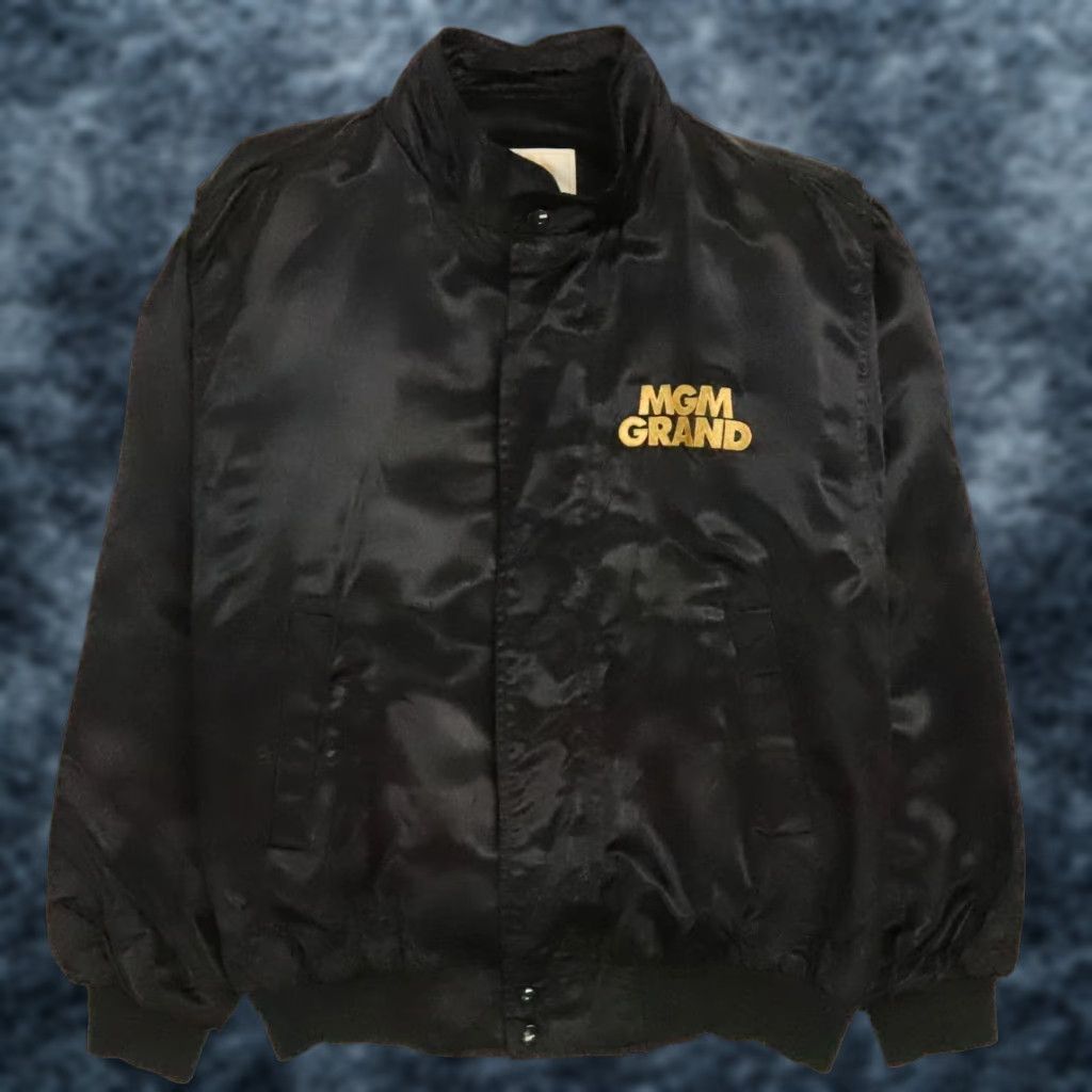 Vintage VINTAGE MGM Grand Jacket Main Selling Point Las Vegas Satin ...
