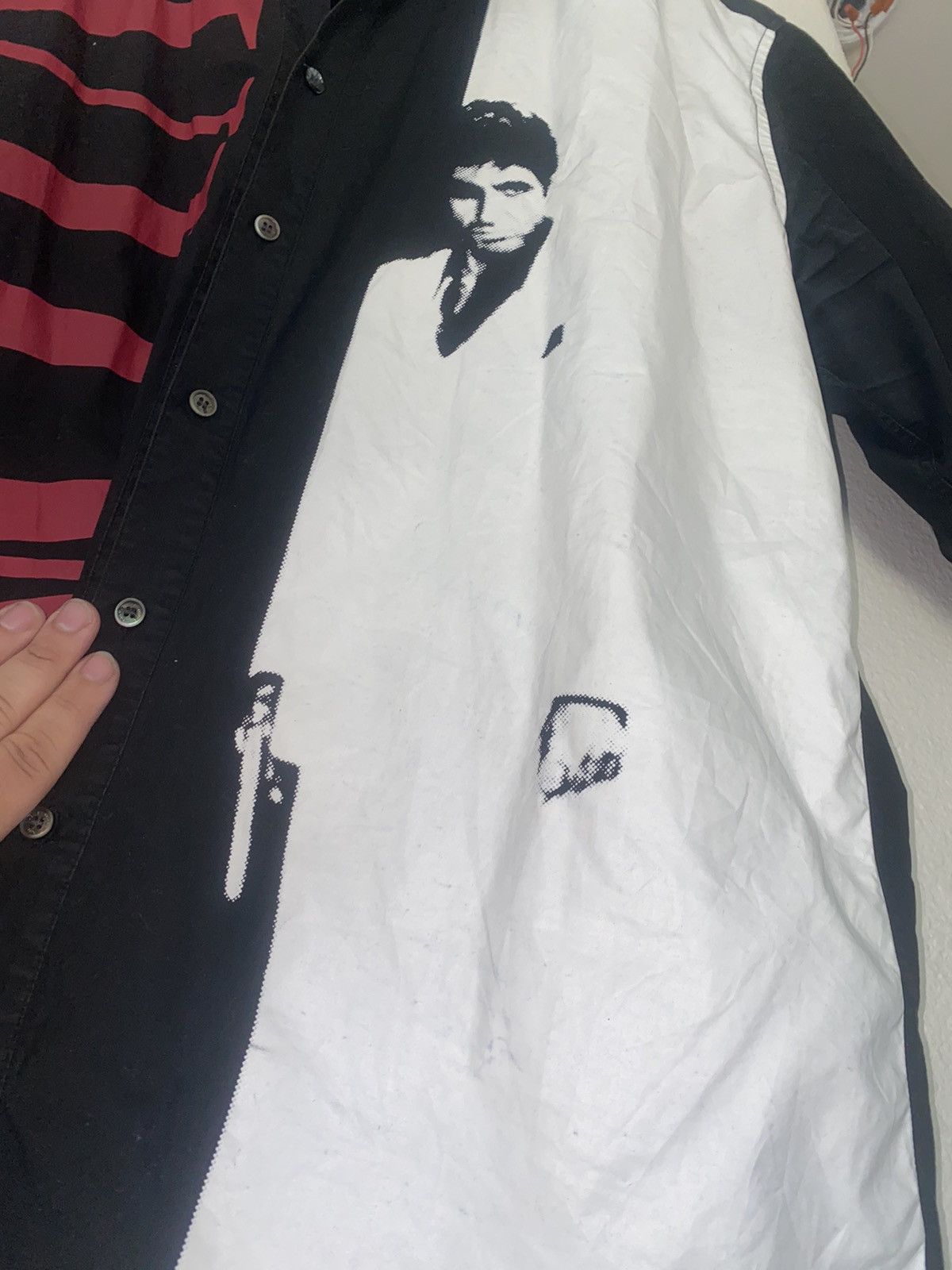 Vlone Vlone Scarface button up | Grailed