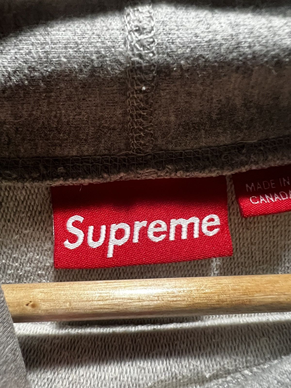 Supreme Grey bling box logo | Grailed