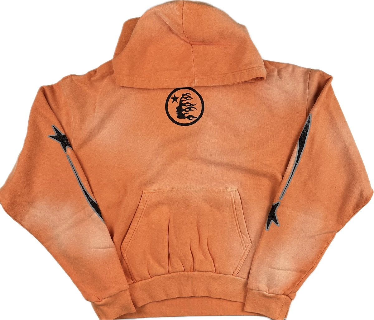 HELLSTAR Hellstar Fire Orange Hoodie | Grailed