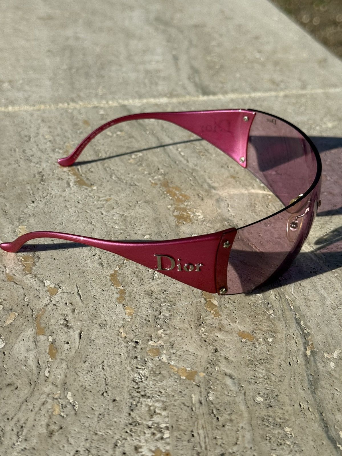 Dior Y2K DIOR BY GALLIANO PINK SUNGLASSES | Grailed