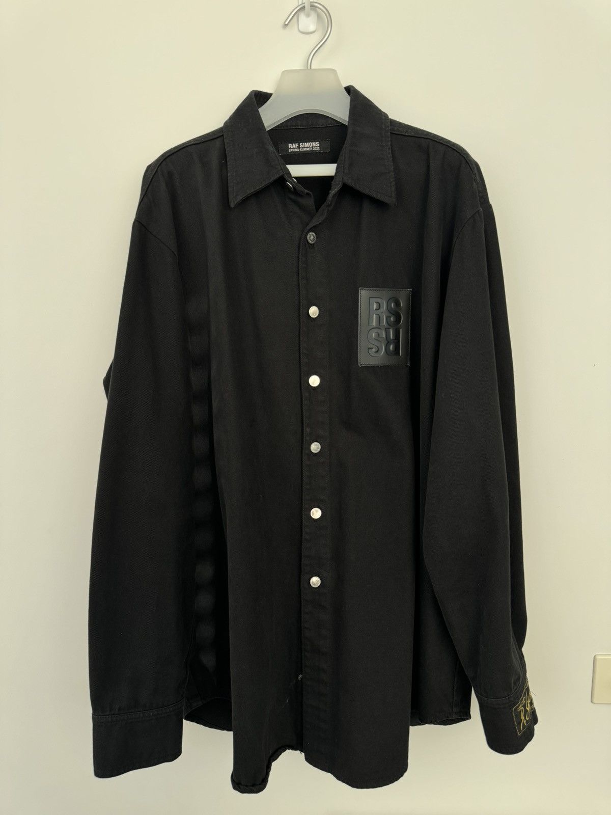 Raf Simons Raf Simons patch button up oversized shirt | Grailed Raf Simons Raf Simons patch button up oversized shirt | Grailed