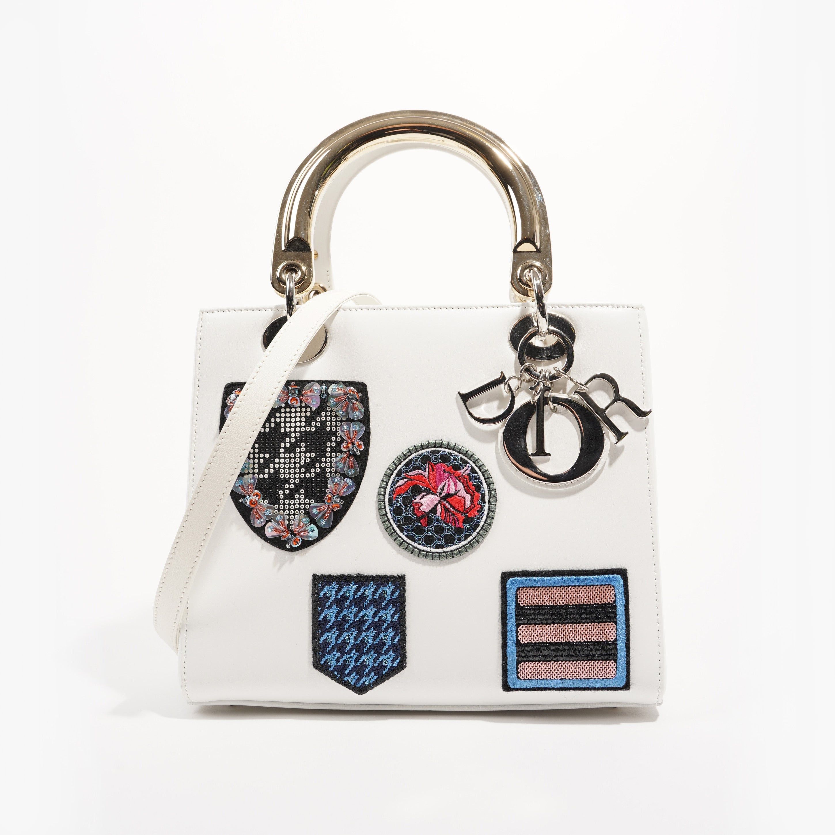 Dior Christian Dior Lady Dior Patch White Medium | Grailed