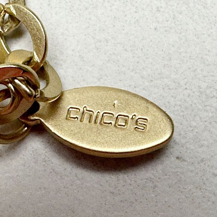 Chicos Chico's Chain Link Beaded Charm Bee Heart Star Necklace | Grailed