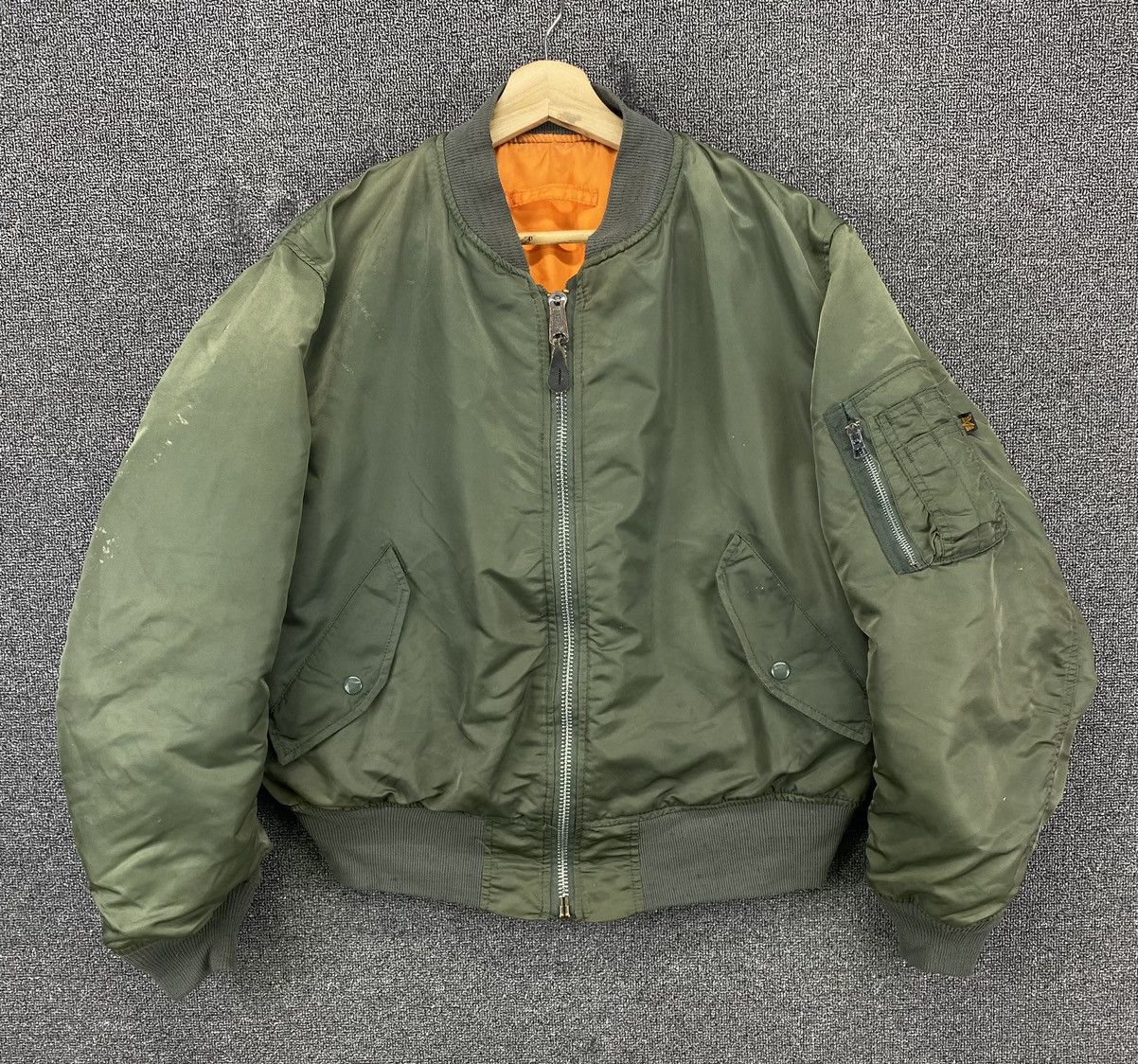 Alpha Industries × Bomber Jacket × Vintage Vintage 90’s Alpha ...