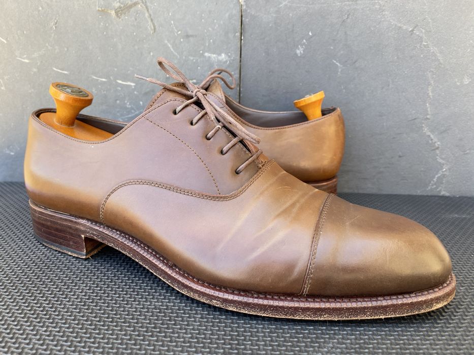 Carmina Carmina Bourbon Cigar Shell Cordovan Captoe Blucher | Grailed