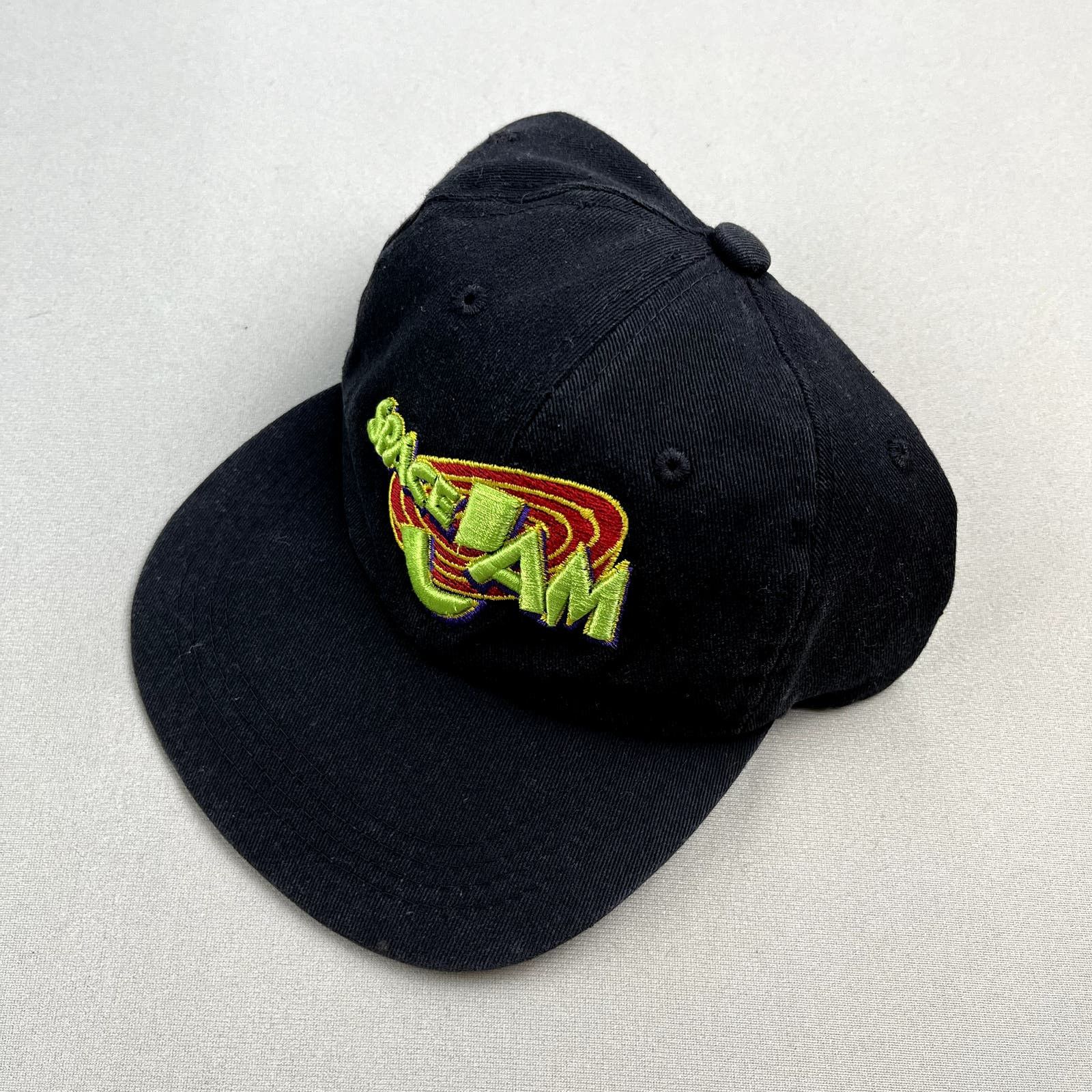 Warner Bros Space Jam Hat Black Movie Promo Michael Jordan Basketball ...