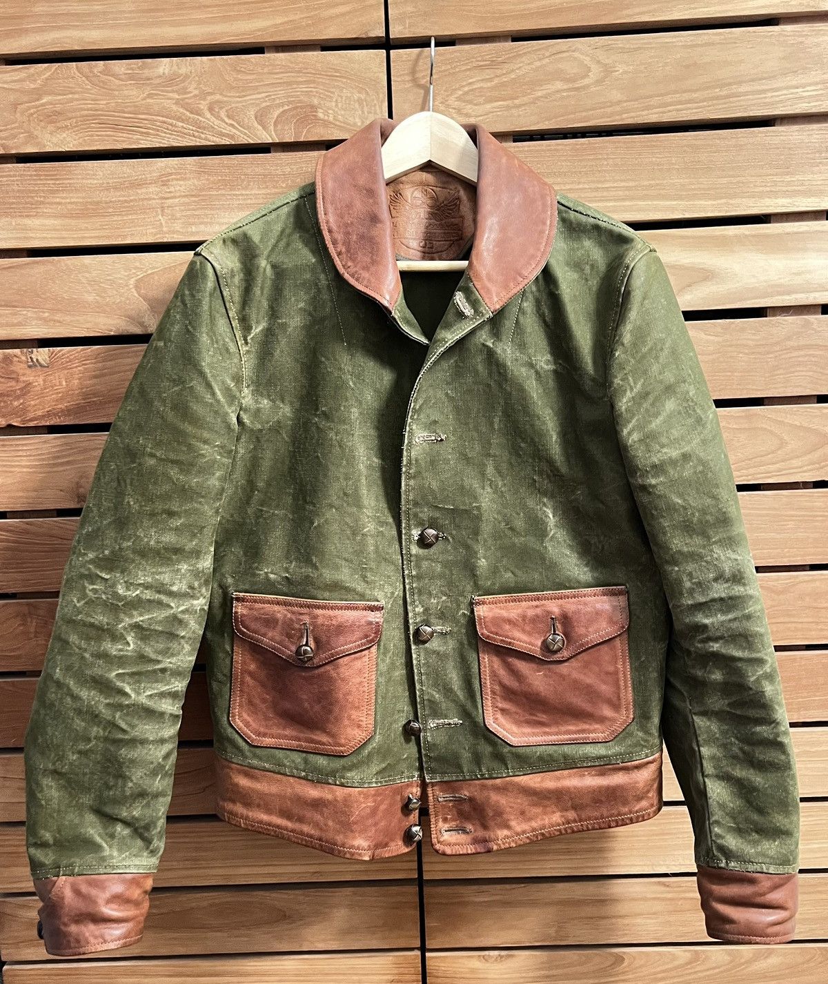 Thedi Thedi Leathers Canvas Leather Jacket | Grailed