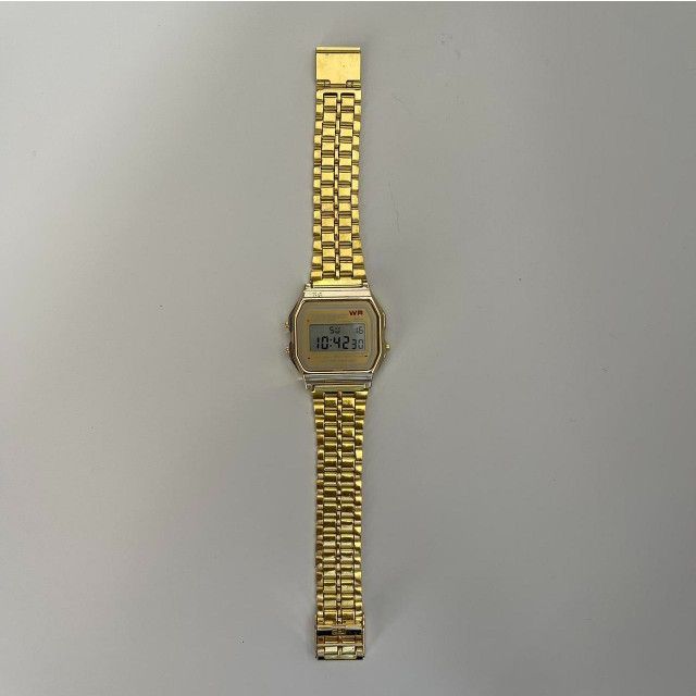 Casio Y2K 2000s vintage retro gold stainless steel digital watch | Grailed