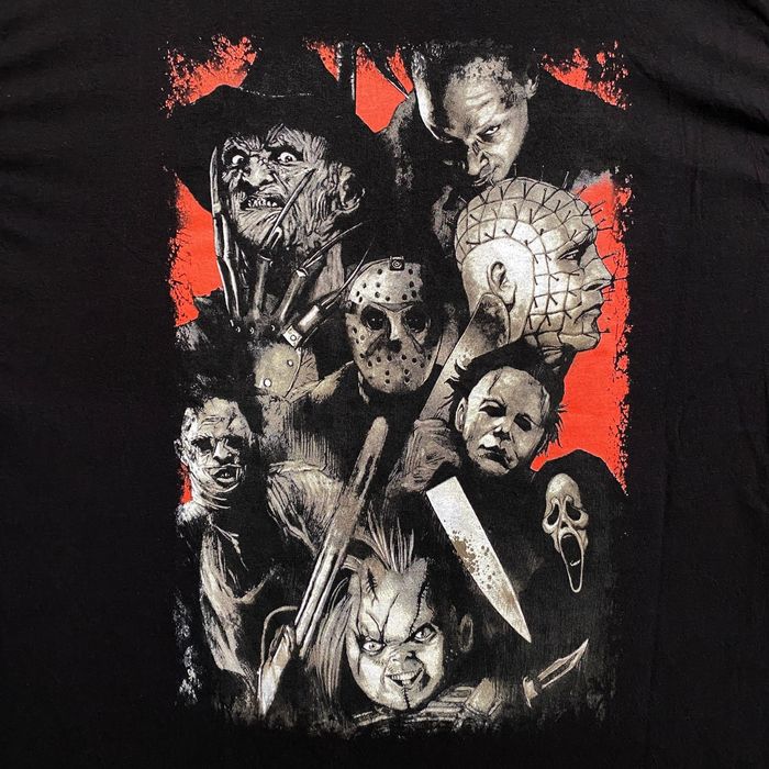 Rare Killer Slashers Hall of Fame Horror Poster Tee O/S | Grailed