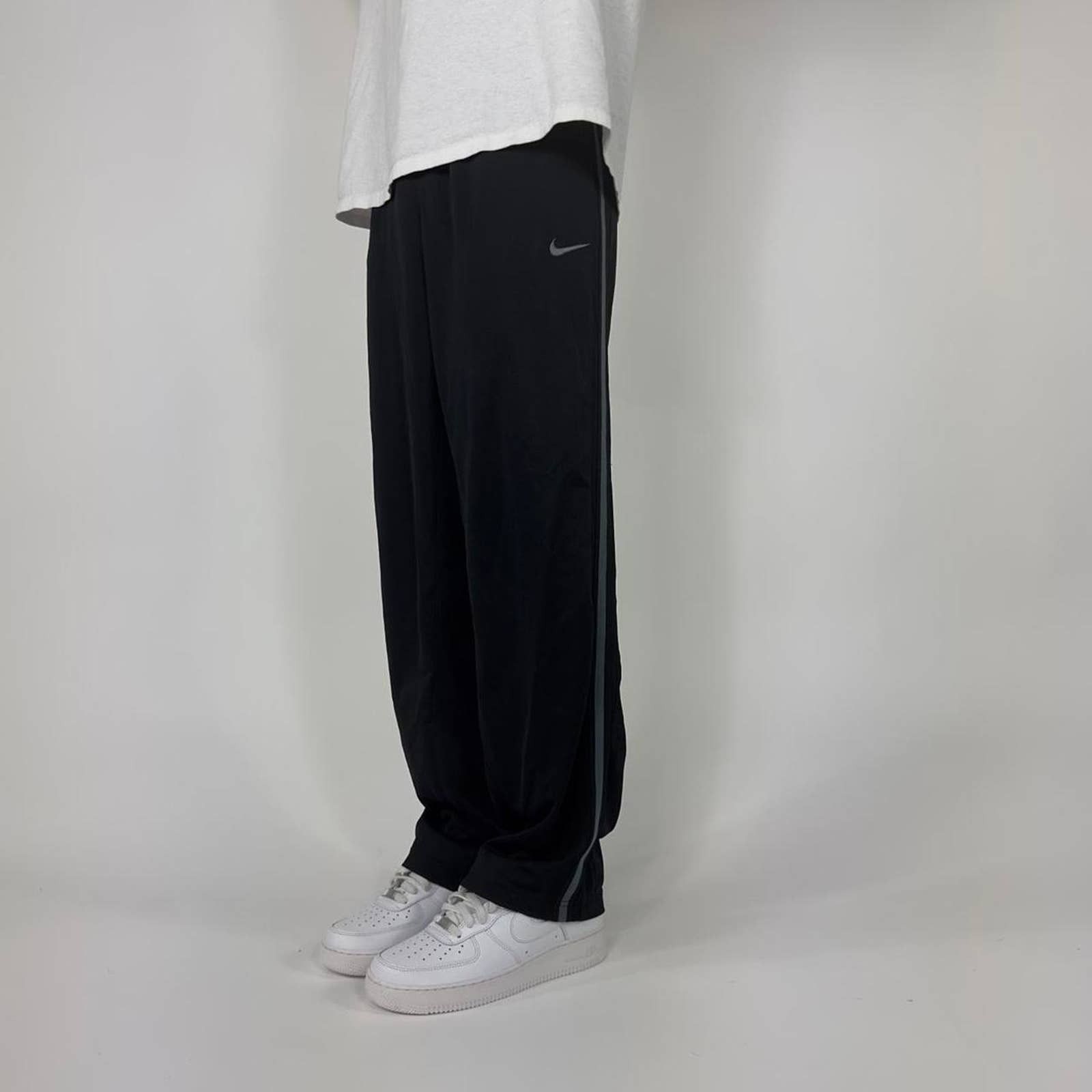 Nike Vintage Y2K Nike Black Essential Light Shell Sweatpants | Grailed