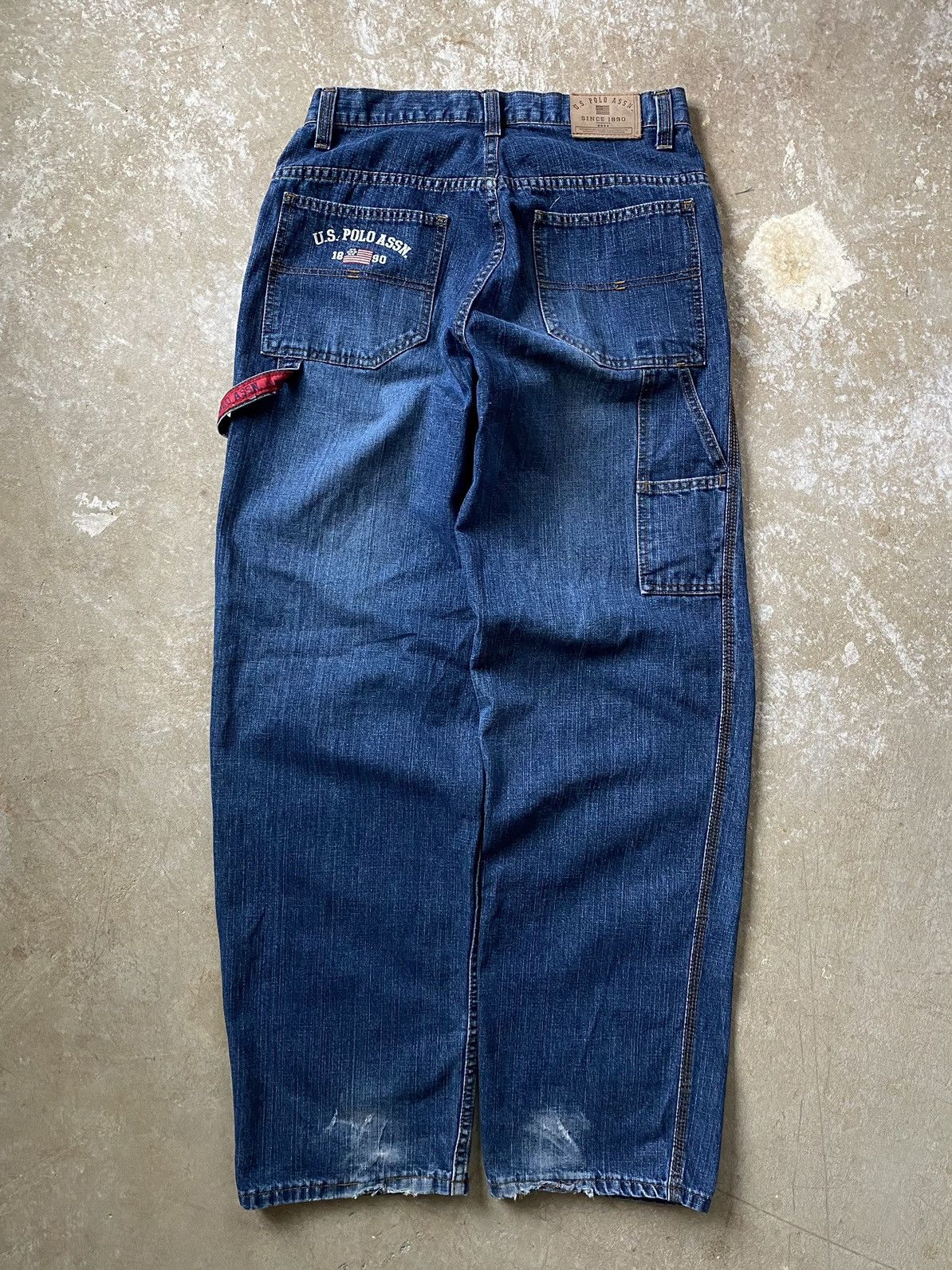 Japanese Brand × Streetwear × Vintage Crazy Y2K Wide Leg Polo Assn Carpenter Pants Jnco Style ...