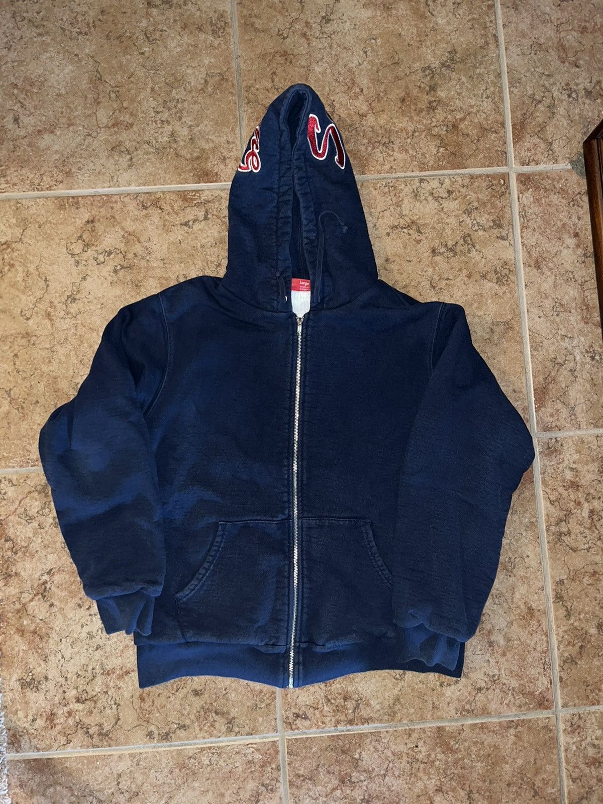 Supreme FW18 Supreme Script logo thermal zip up | Grailed