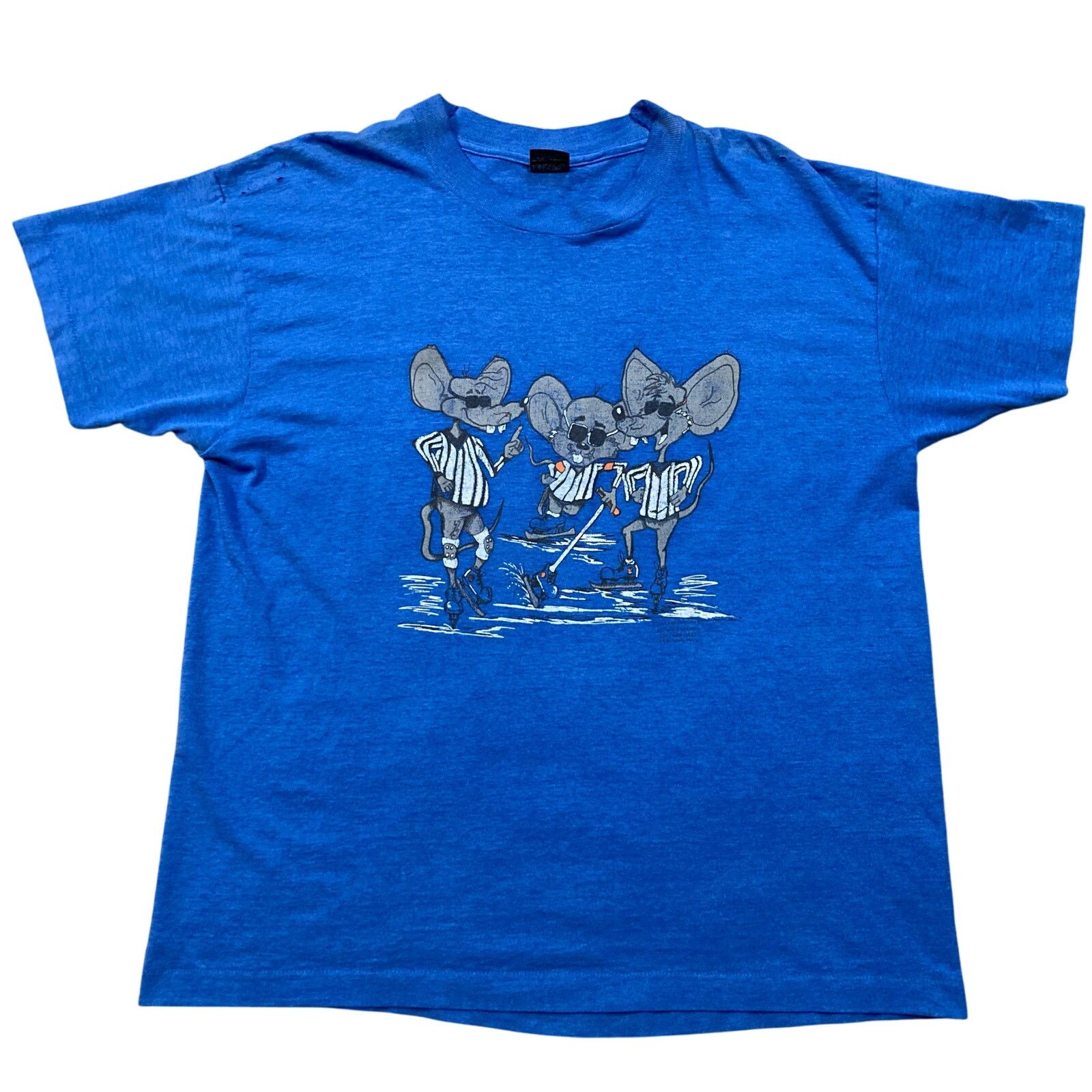 Vintage Vintage 80s Three Blind Mice Hockey Referees Funny T Shirt ...