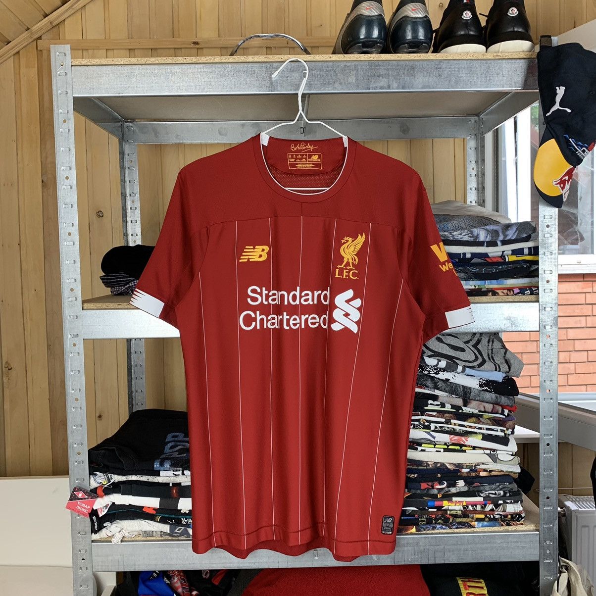 New Balance Rare! Liverpool Soccer Jersey Football Shirt Kit New ...