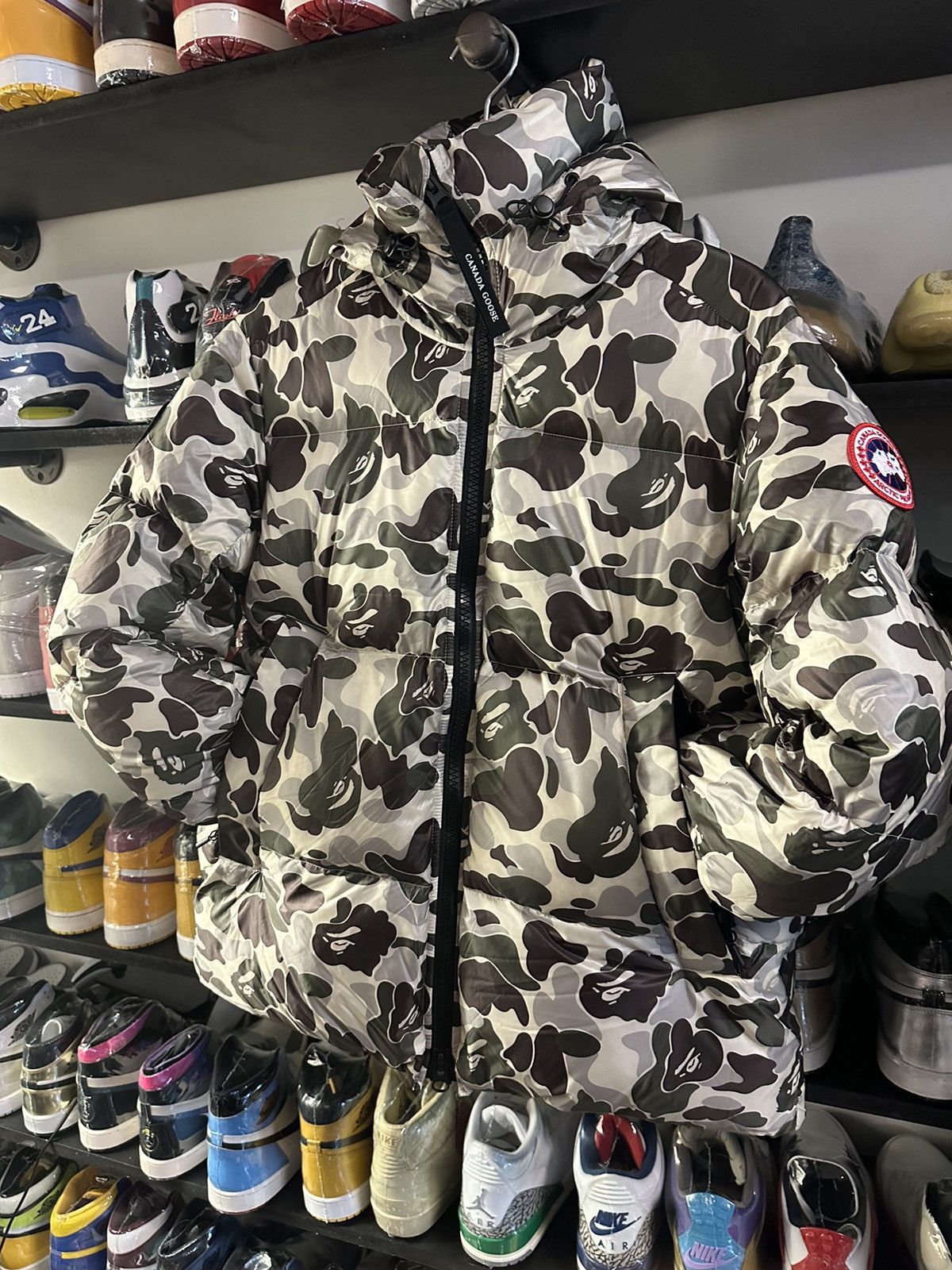 Bape Canada goose puffer, medium bape | Grailed