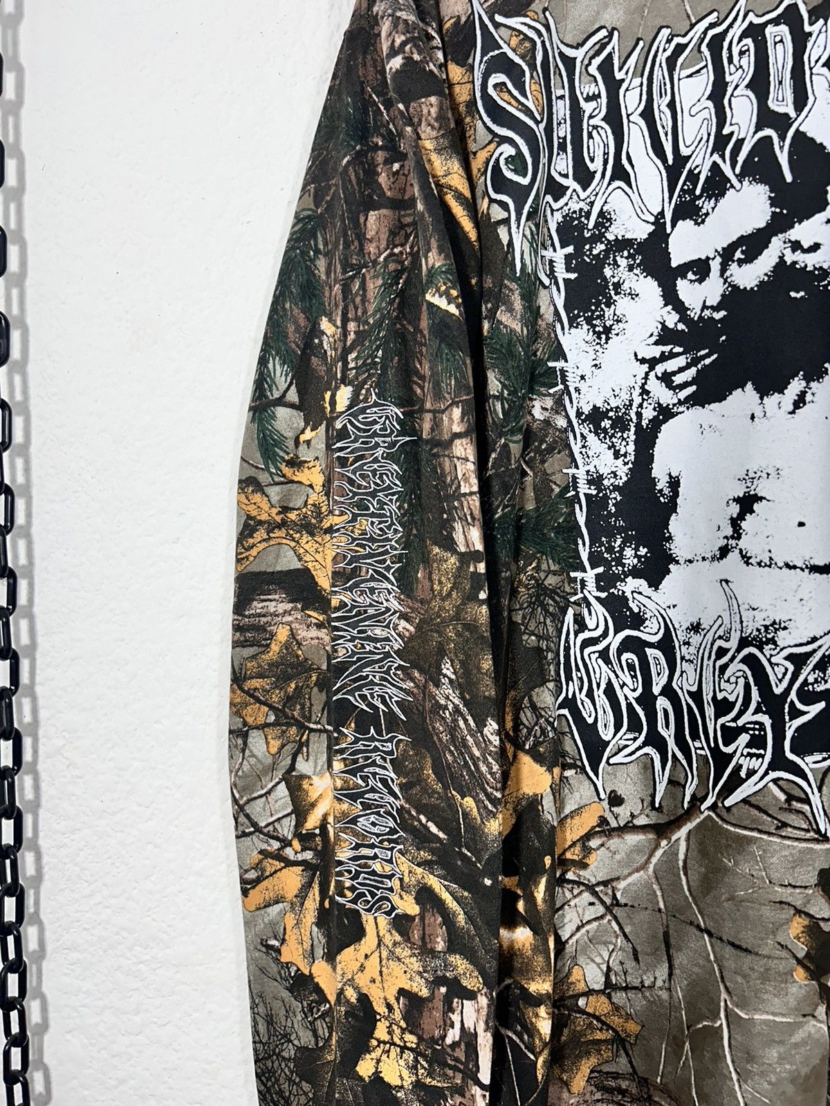 G59 Records × Pouya & $uicideboy$ Merch SUICIDEBOYS GREYDAY 2022 CAMO SHIRT *RARE* | Grailed