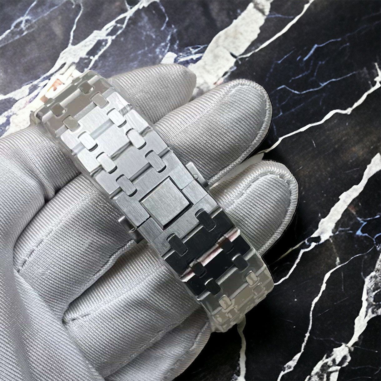 Japanese Brand × Seiko Seiko Mod Royal Oak Grey Dial 41mm Steel ...