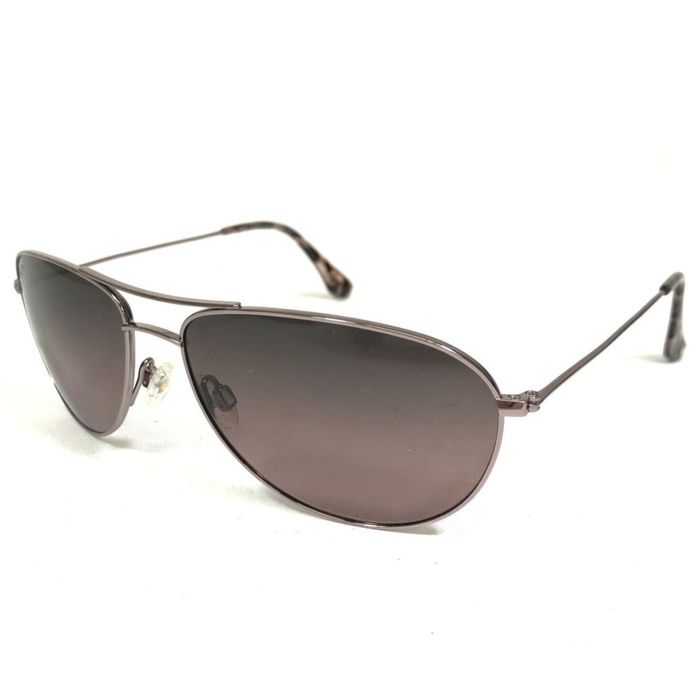 Maui Jim Maui Jim Sunglasses Sea House MJ772-17R Silver Aviators with ...