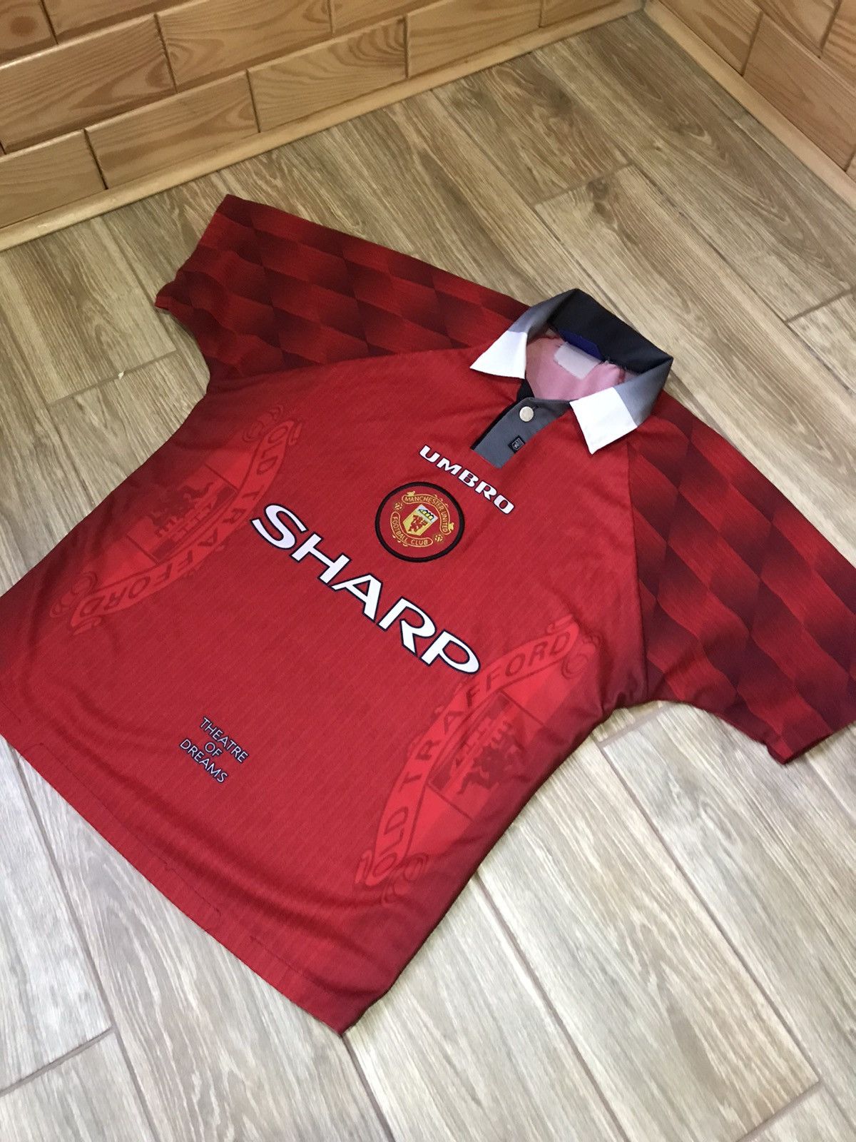 Vintage Vintage 96-98’s Umbro Manchester United Sharp Home Jersey | Grailed