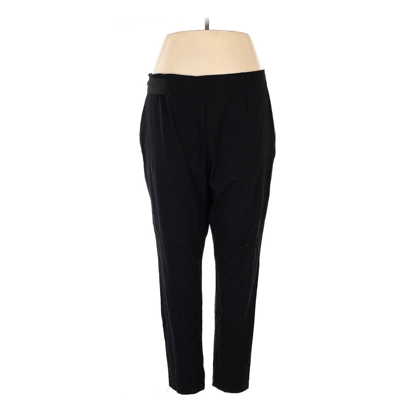 Designer Aday Dial It Down Turn It Up Black Tailored Pull On Pants XL ...