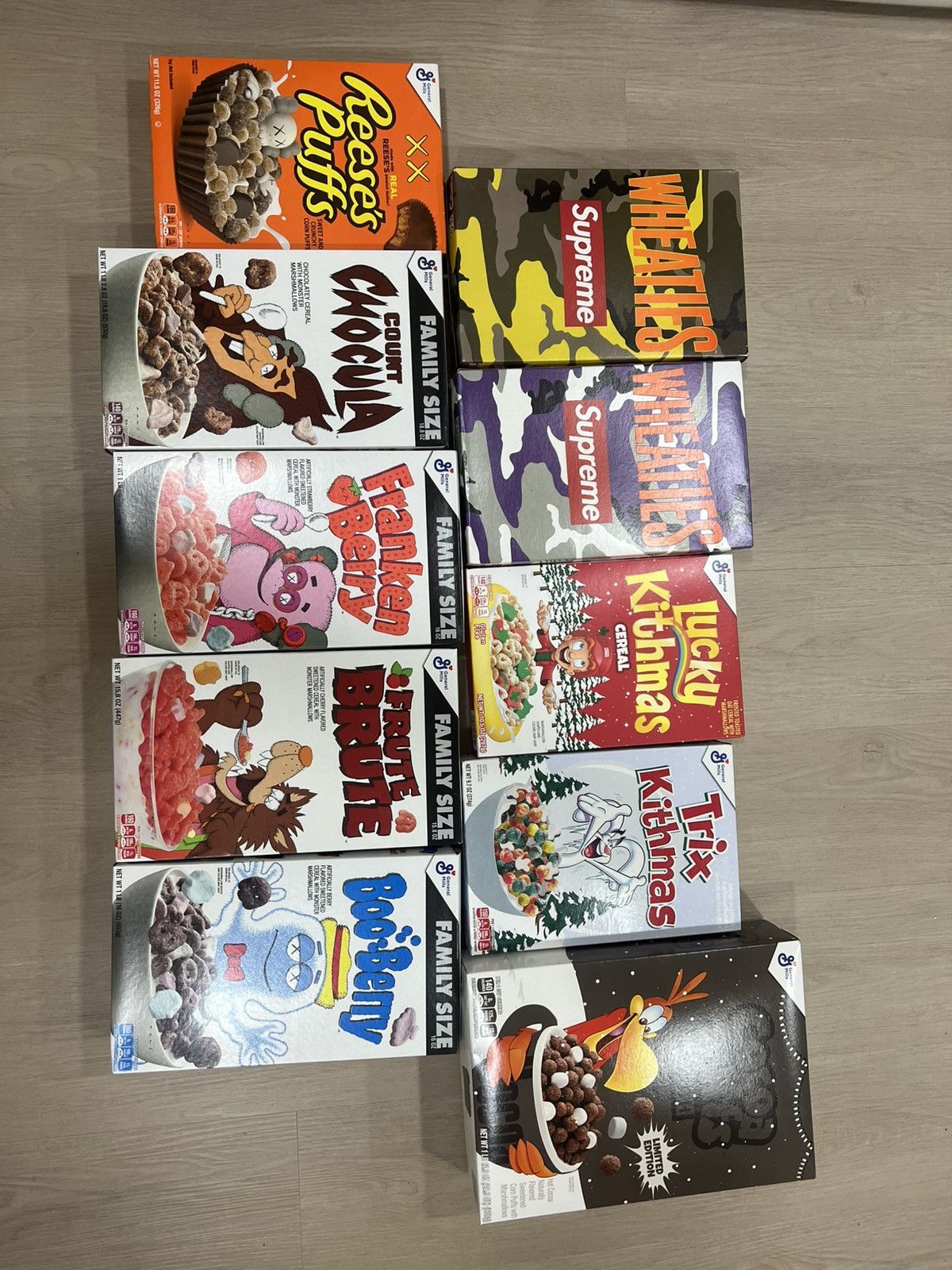 Kaws × Kith × Supreme Kaws, Supreme, Kith Cereal Box Collection New ...