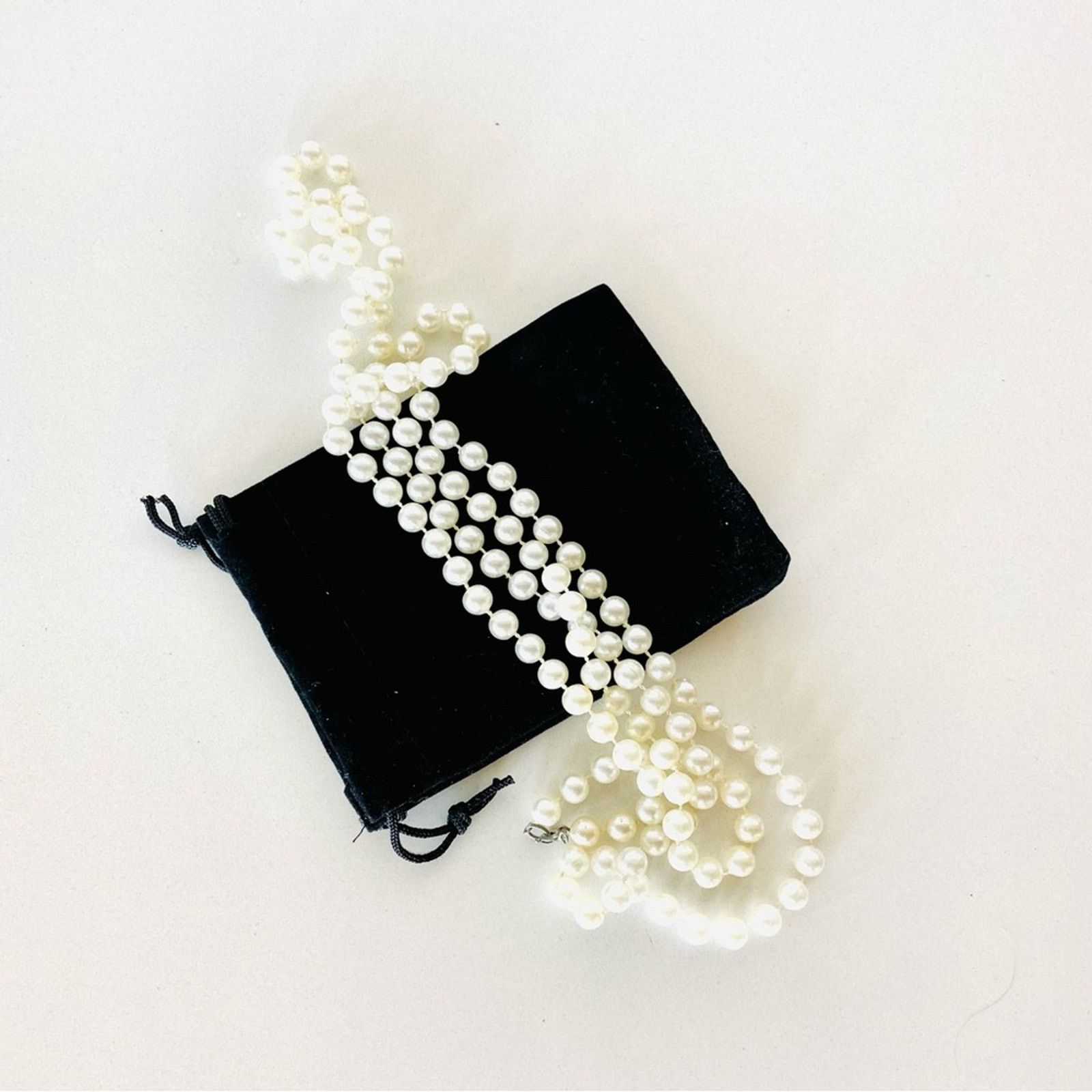 Nordstrom VINTAGE White Cream Pearls Long Strand Necklace Jewelry | Grailed
