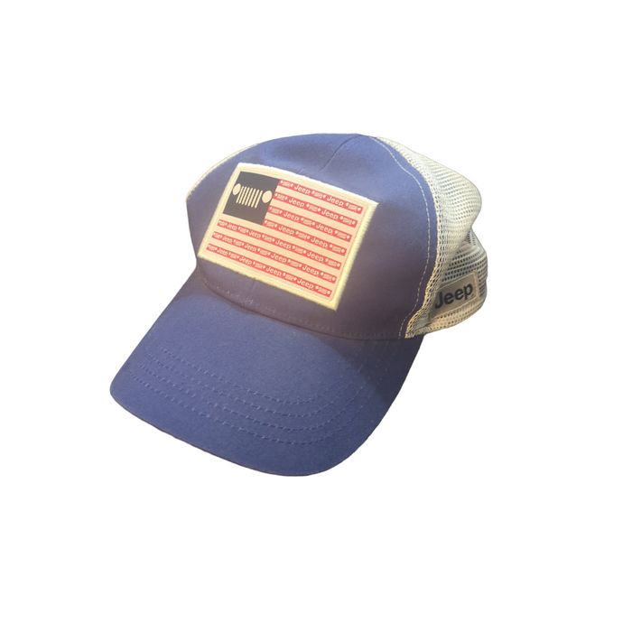 Jeep Blue Jeep Truckers Style Baseball Cap U.S. Flag | Grailed