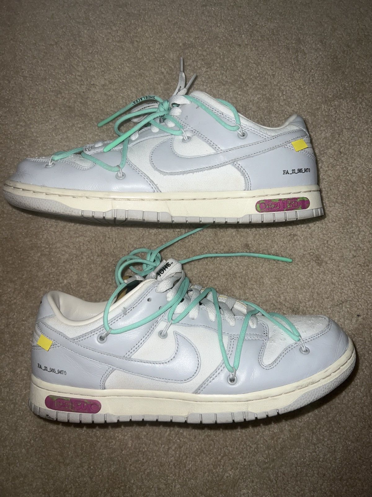 Designer × Nike × Off-White Nike Dunk Low Off White Lot 4 of 50 | Grailed