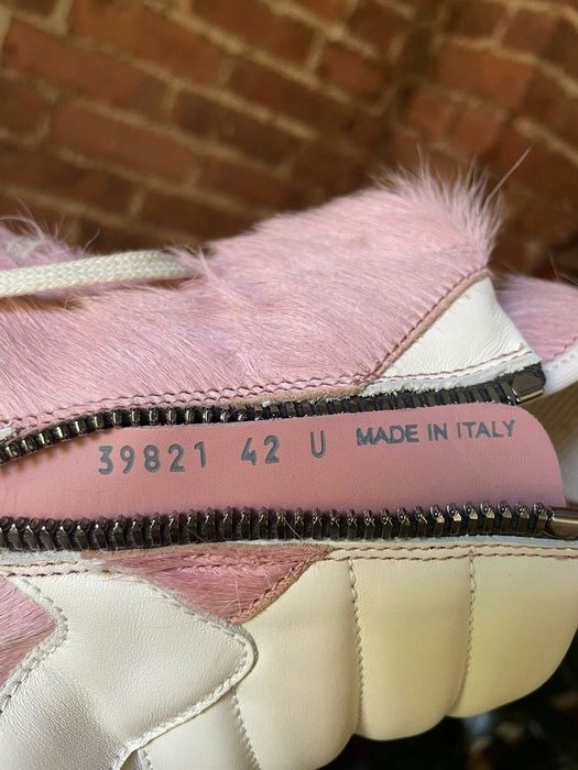 Rick Owens Rick Owens pink pony hair Geobaskets | Grailed