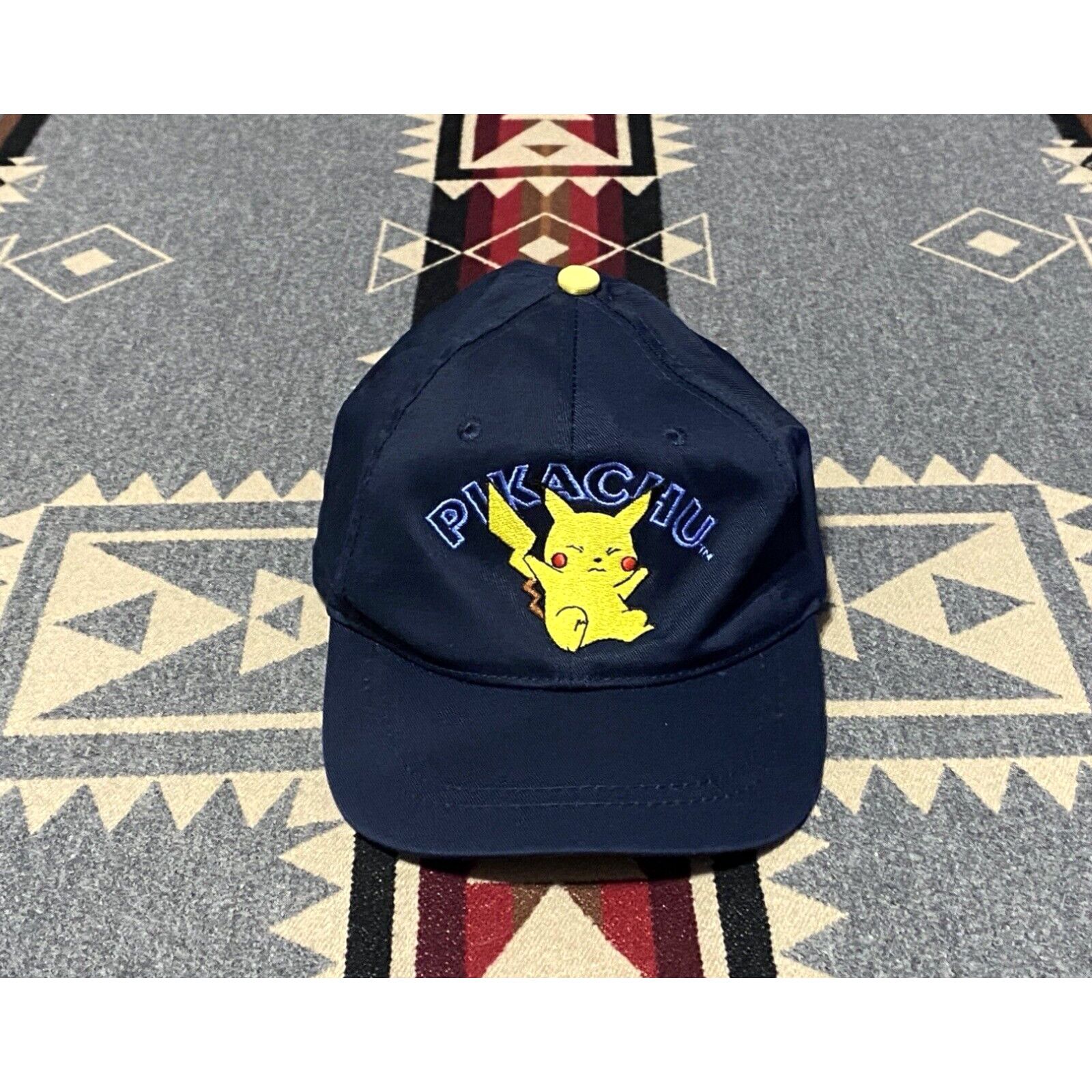 Nintendo VINTAGE Pokemon Hat Cap Blue Nintendo Pikachu Cartoon Anime ...