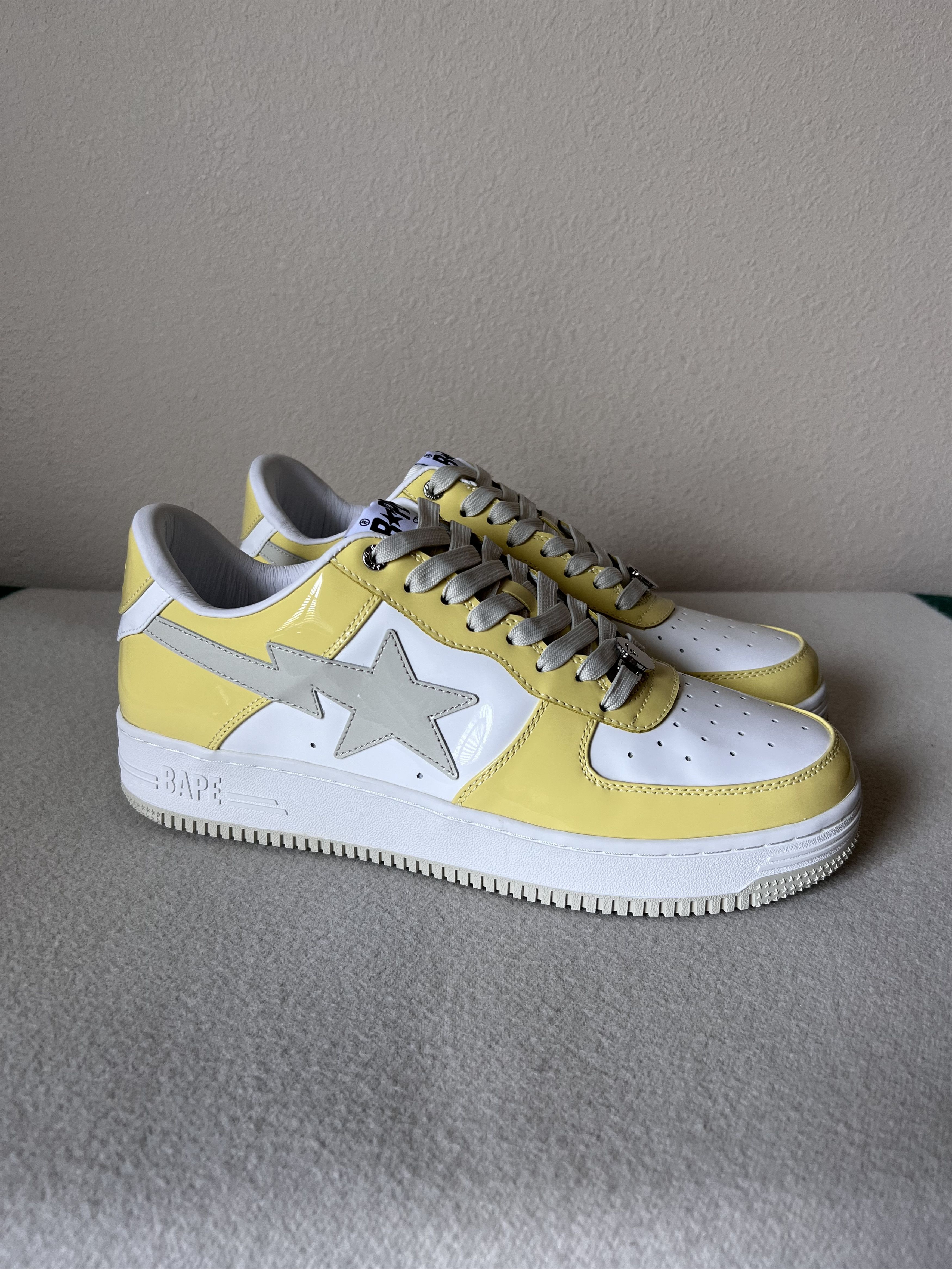 Bape A Bathing Ape Bape Sta Sneakers in Yellow Beige | Grailed