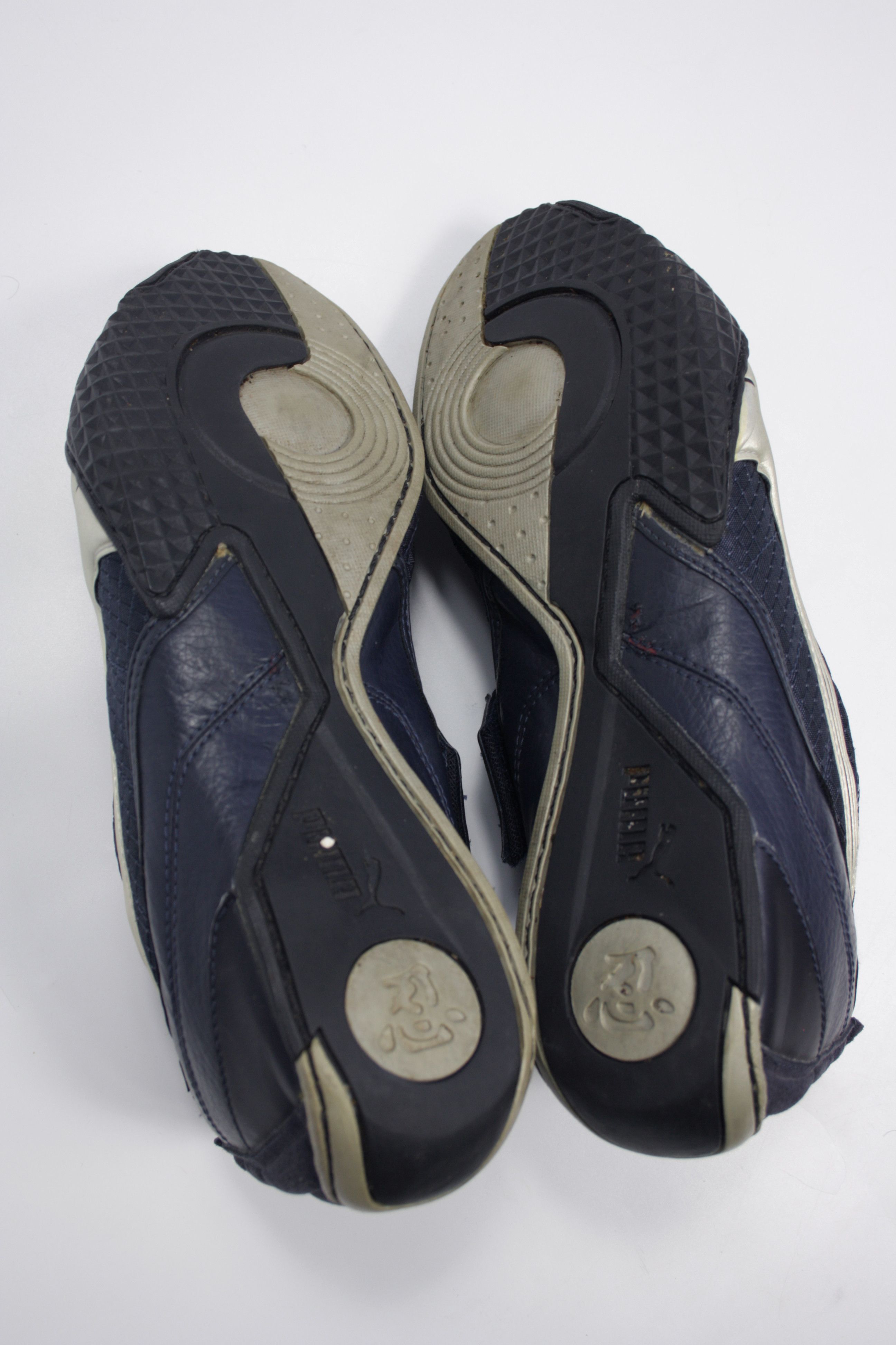 Vintage Puma Uke Y2K Archive Leather Ripstop Velcro Slip-On Shoes | Grailed