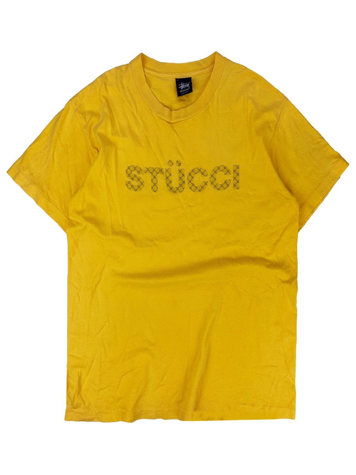 Stussy 00s Stüssy ‘Stucci’ Bootleg Monogram Spellout Logo T-Shirt | Grailed