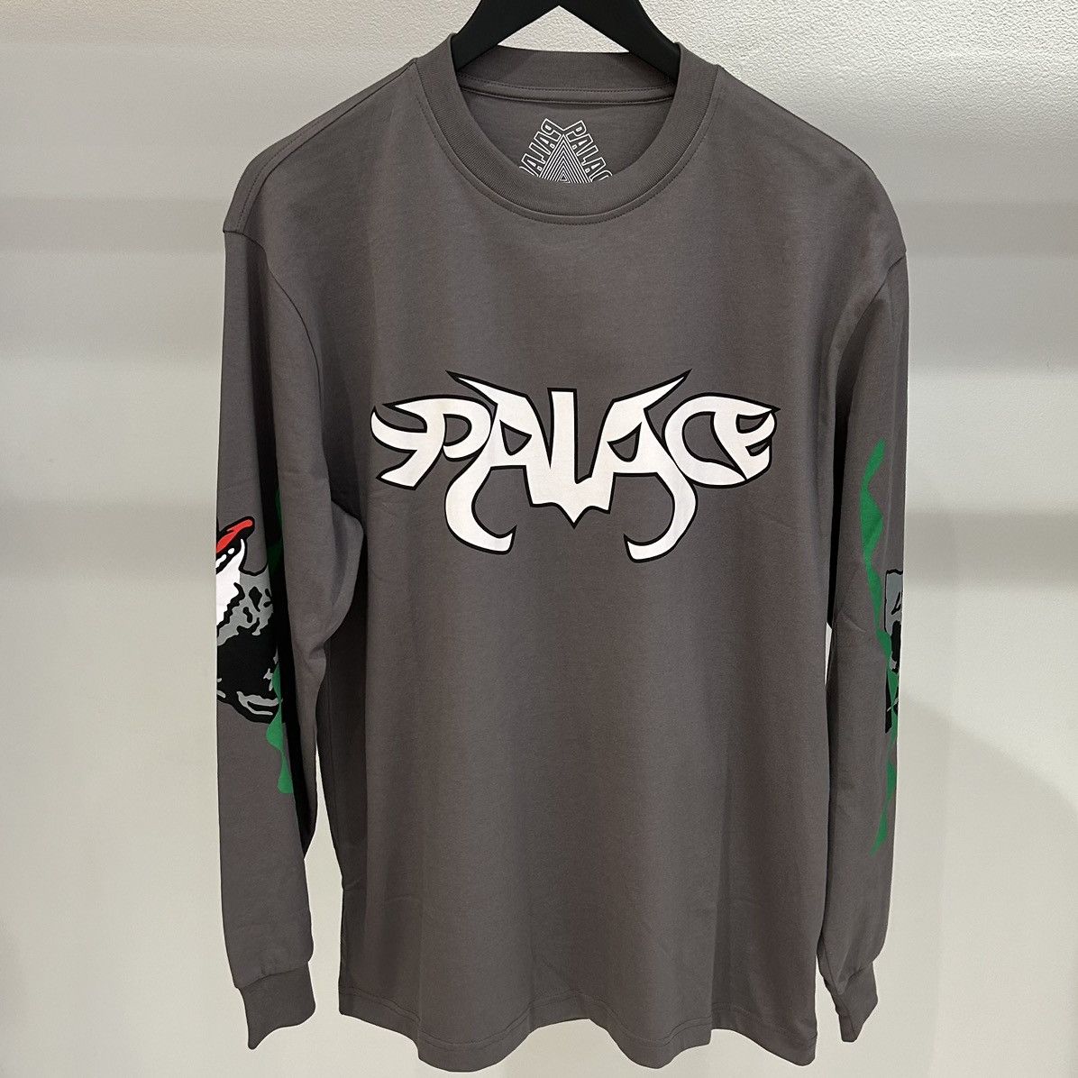 Palace Palace Dogs Are Chill Longsleeve Charcoal | Grailed