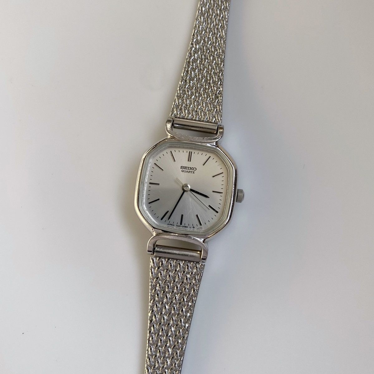Seiko × Vintage Seiko 80s Silver Square Watch | Grailed