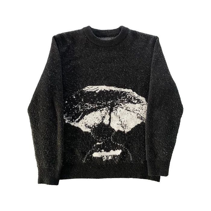 Vintage Black Vintage Gothic Opium Y2k Sweater | Grailed