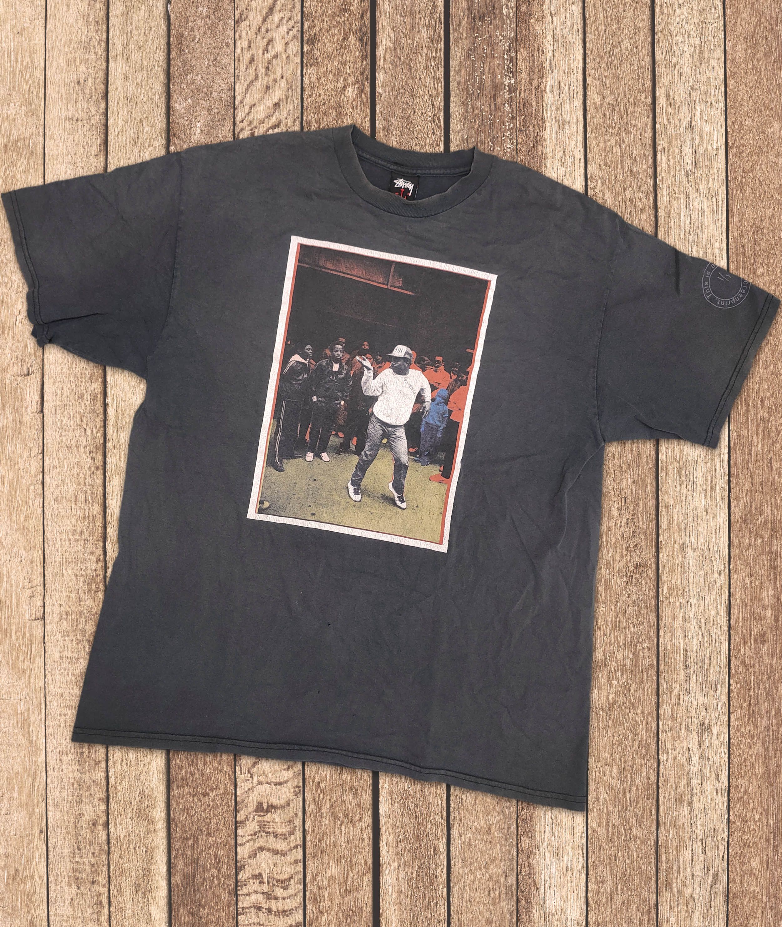 Stussy Distressed Stussy Customade Screenprint Photo Tshirt | Grailed