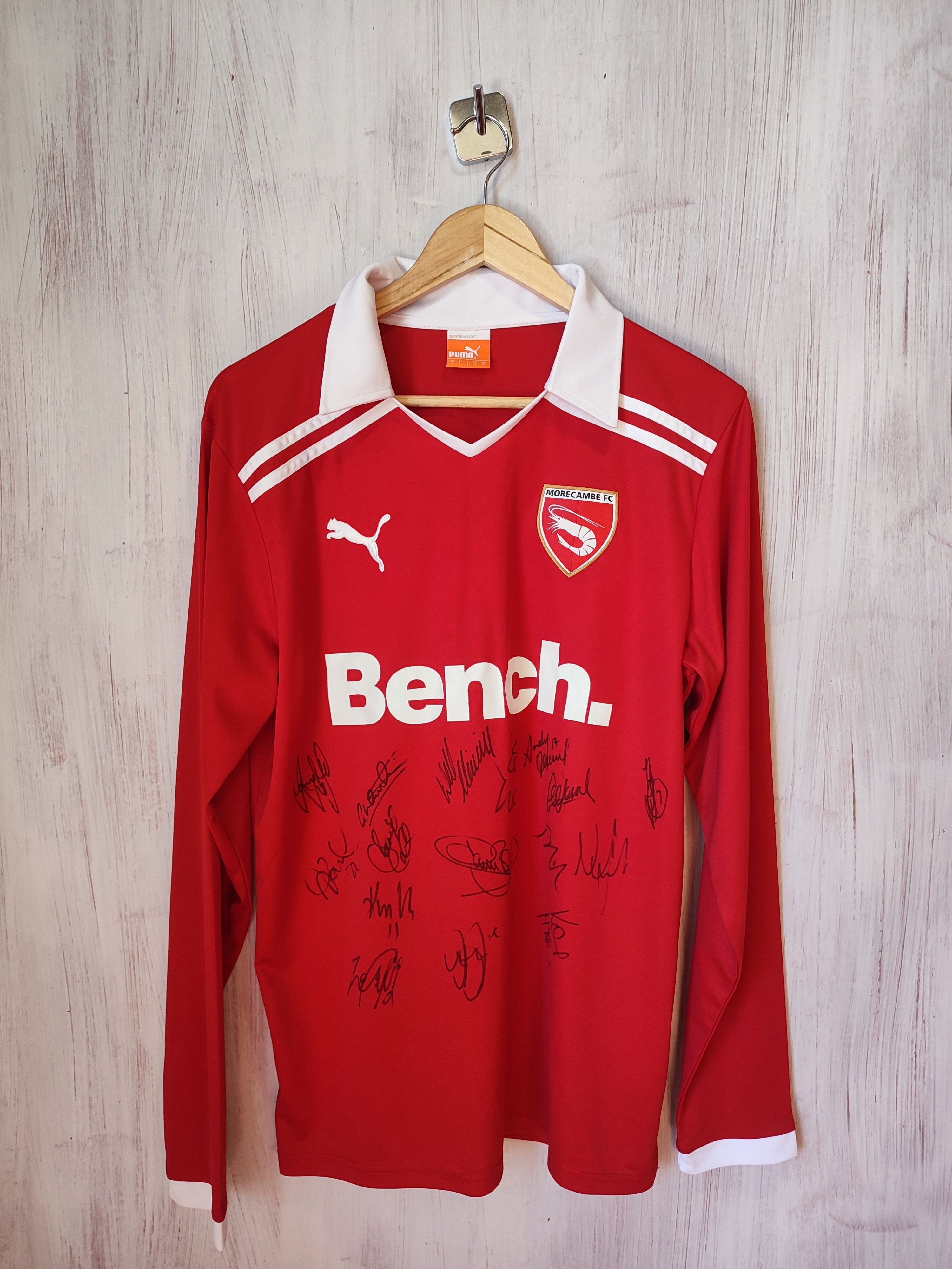 Puma × Very Rare Morecambe FC 2011 2012 home shirt jersey kit soccer ...