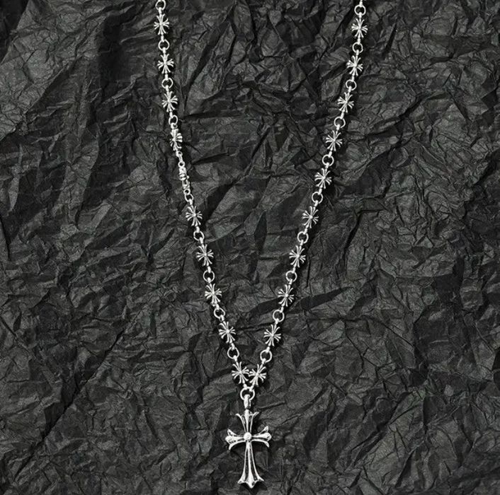 Cuban Link Chain Cross Pendant Necklace | Grailed