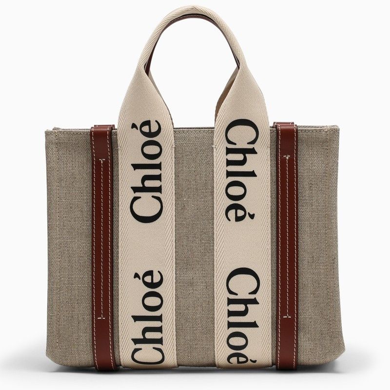 Chloe Chloé Woody Little Bag In Beige Canvas | Grailed